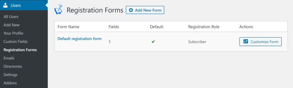 How To Create A Custom Wordpress Registration Form Wp User Manager