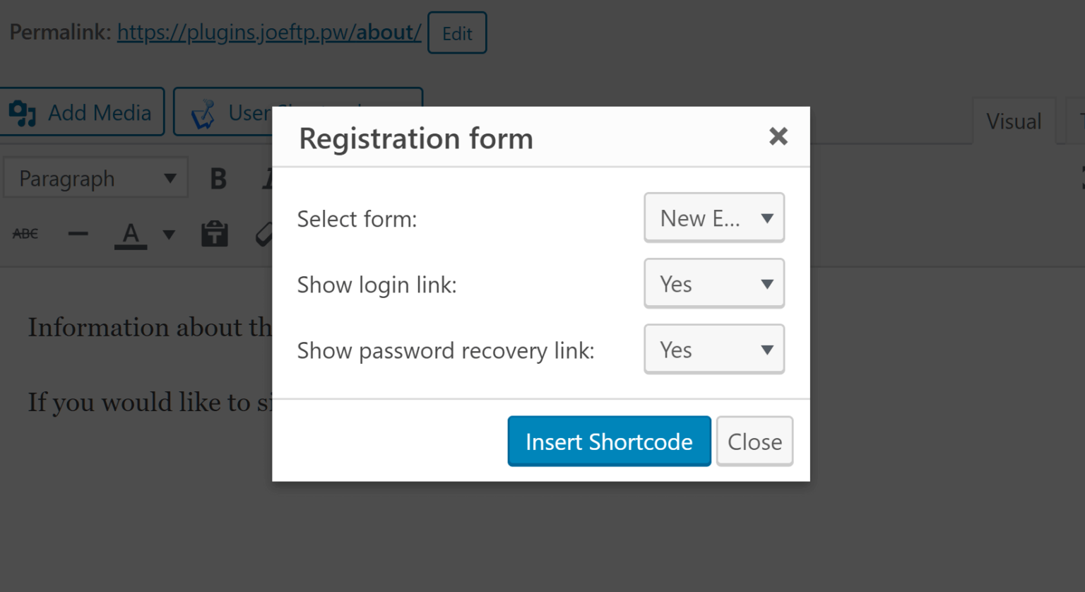 How To Create A Custom Wordpress Registration Form Wp User Manager